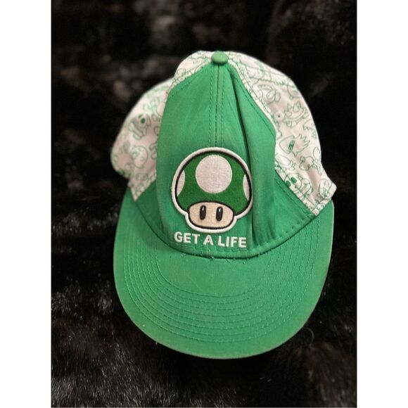 Nintendo | Accessories | Supermario Cap Up Greenmushroom Get A Life ...